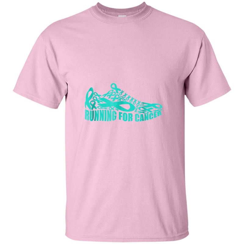 Ovarian Cancer Awareness Running For Cancer T-shirt-mt – Mugartshop