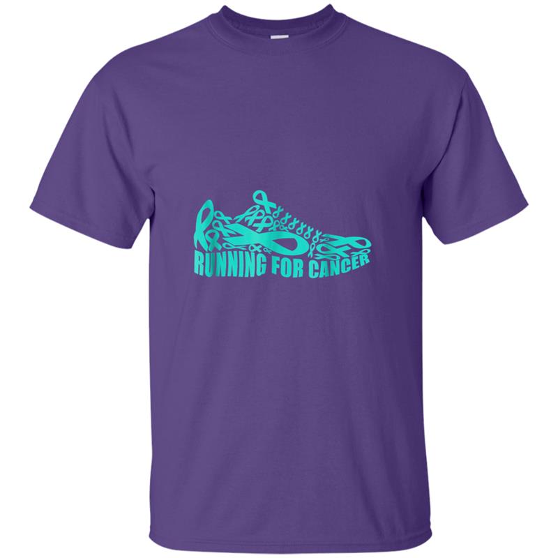 Ovarian Cancer Awareness Running For Cancer T-shirt-mt – Mugartshop